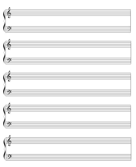 Music Lines Printable Sheets Helen K Thompson