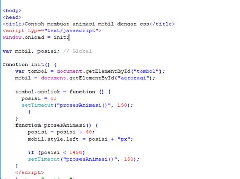 Membuat Animasi Tahap Dasar Yang Mencakup Html Css Dan Javascript