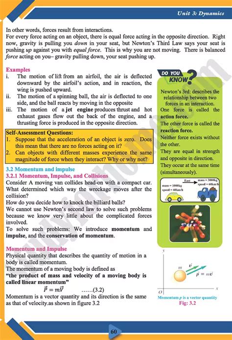 Dynamics Chapter 3 Physics 11th Text Book