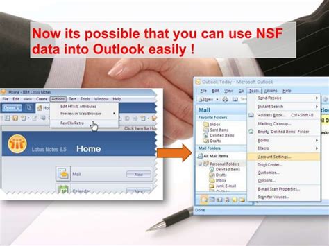 Access Lotus Notes Database In Outlook Ppt