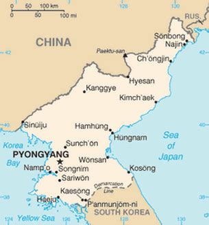 Mapa Da Coreia Do Norte Mapa