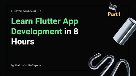Free Flutter Crash Course Learn How To Create A Mobile App In 8 Hours Part 1 Youtube