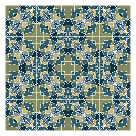 Blue And Green Geometric Seamless Pattern Vector Art At Vecteezy