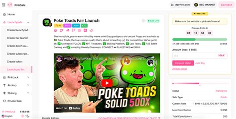 Poketoads On The Trending Podium At Pinksale On Top Of That We Just