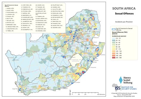 Map Top 50 Sexual Offences Areas 2018 19 Crimehub