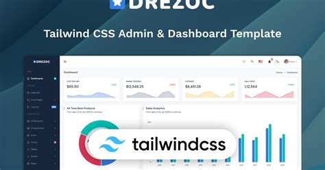 Tailwind Css Admin And Dashboard Template Drezoc Admin Templates Ft
