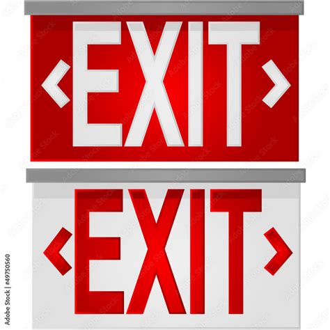 Exit Signs Stock Vector Adobe Stock