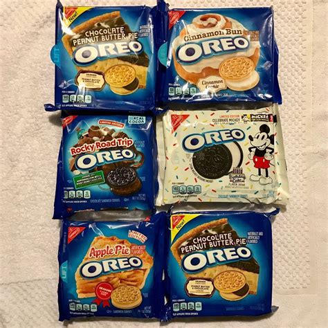 Oreo USA Chocolate Peanut Butter Pie Apple Pie Rocky Road Trip