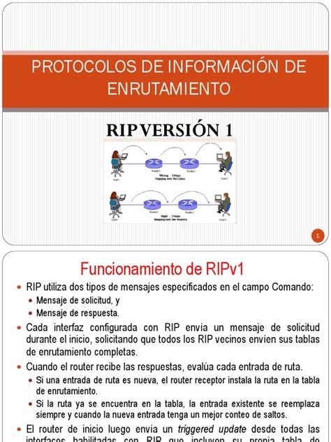 31 Rip V1 Funcionamiento 2022a Pdf Enrutador Computación