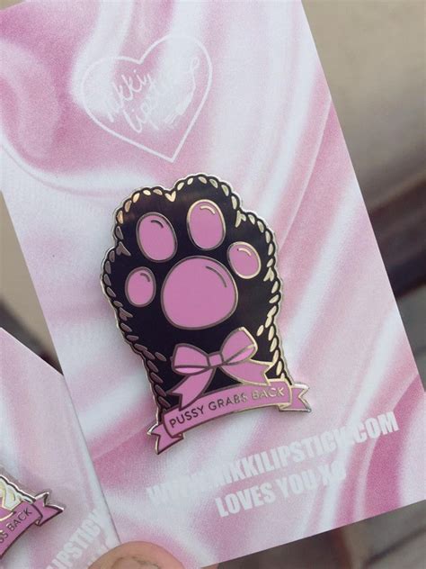Pussy Grabs Back Pin Nikkilipstick