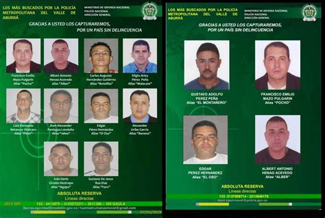 Autoridades Revelaron Los Rostros De Los Más Buscados En Bello