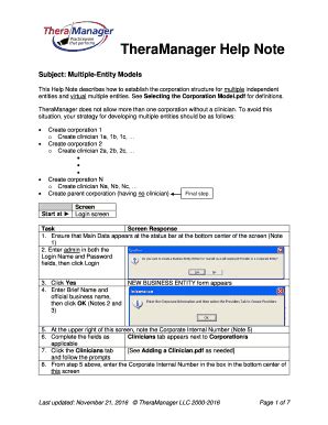 Fillable Online Subject Multiple Entity Models Fax Email Print PdfFiller