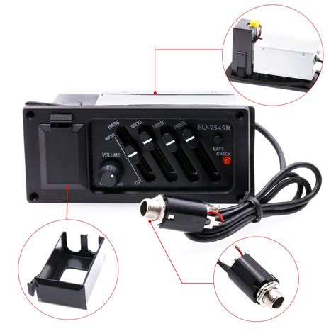 Guitar EQ-7545R 4-Band EQ Equalizer System Acoustic Gu...B01JUCJGTE ...