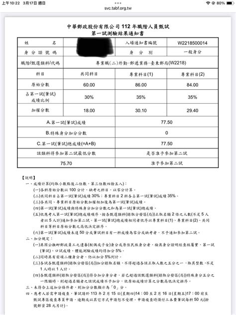 經驗分享 112年郵局 專業職（二）外勤郵遞 1個半月 吊車尾上榜 國營板 Dcard