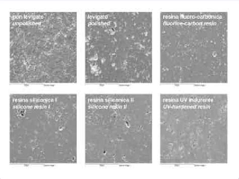 Scanning Electron Microscope Image Of Polished Porcelain Tile With