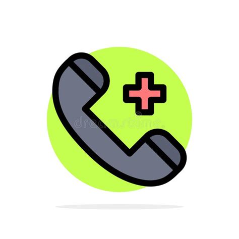 Call Ring Hospital Phone Delete Abstract Circle Background Flat