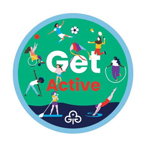 Get Active Woven Badge Official Girlguiding Shop Buy Direct From