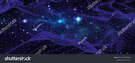 Space Galaxy Background Mesh Grid Physics Stock Vector Royalty Free 2236708405 Shutterstock