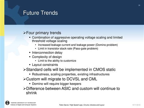 Fabio Garzia High Speed Logic Circuits Libraries And Layout Ppt