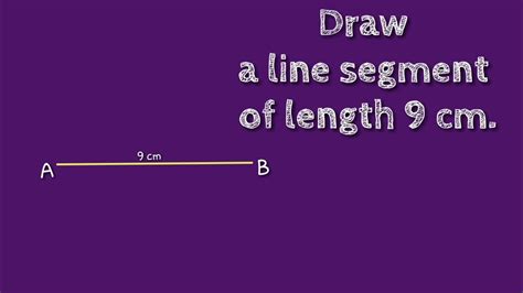 How To Draw A Line Segment Of Length 9 Cmshsirclasses Youtube