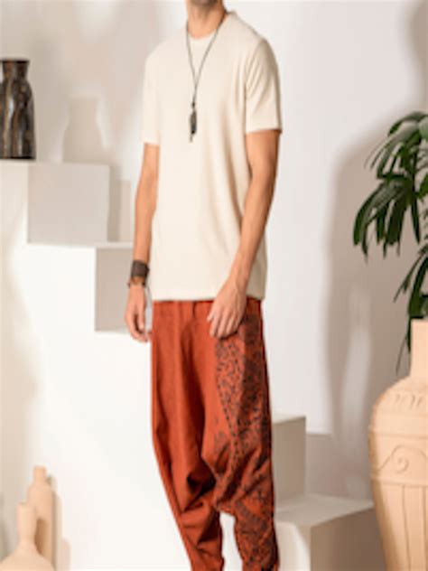 Buy The Veshti Company Men Tribal Printed Pure Cotton Loose Fit Harem