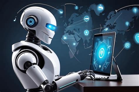Premium Photo Chat Bot Robot Online Chatting Communication Business