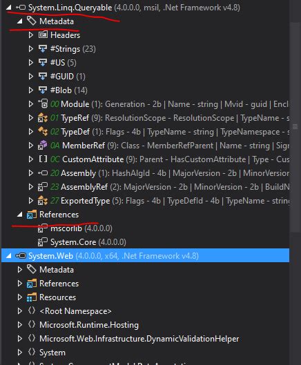 Net System Linq Queryable Dll Cannot Be Decompiled Stack Overflow
