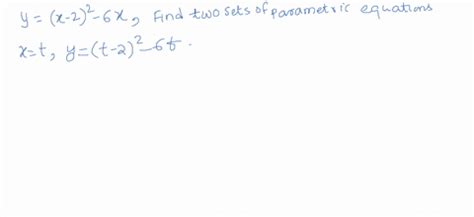 Solved Find Two Sets Of Parametric Equations For The Rectangular