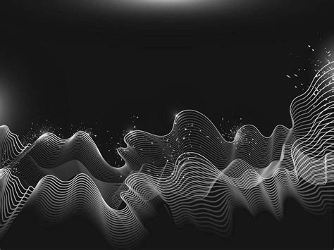 Array With Dynamic Particles Wavy Motion Effect Composition Abstract Background 23797897 Vector