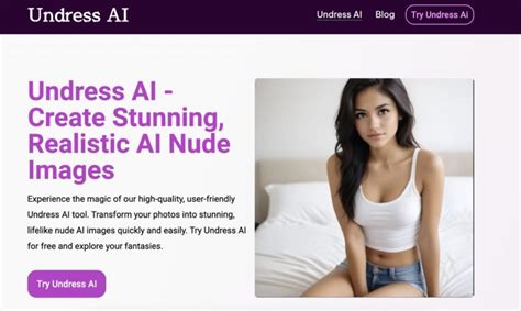 Undress AI 创建令人惊艳逼真的 AI 裸照评论详细信息定价和相关新闻 AI 工具详情