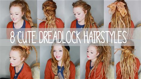8 Cute Dreadlock Hairstyles Youtube