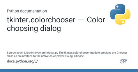 Lorchooser — Color Choosing Dialog — Python 3150b3