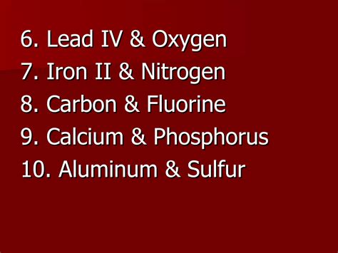 4 Binary Compounds Ppt