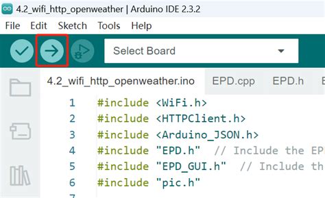 CrowPanel ESP E Paper Inch Arduino Tutorial Elecrow Wiki