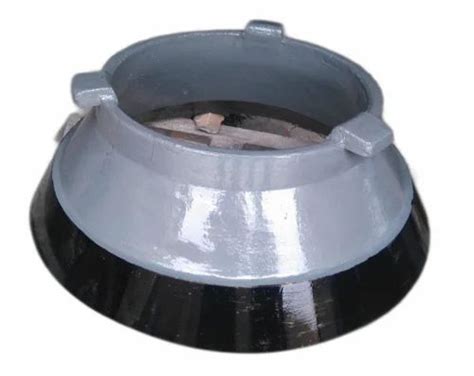 Paint Coated Mild Steel Crusher Cone Mantle 45 Hrc Size 8 Inch Dia