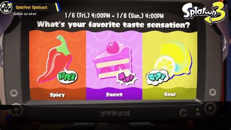 Splatoon 3 Splatfest Announcement Spicy Vs Sweet Vs Sour Youtube
