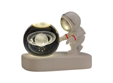 Ripley LAMPARA EL MEJOR PRECIO SATURNO BLANCO TRANSPARENTE DECORATIVA