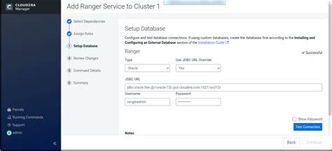 Configuring A Ranger Or Ranger Kms Database Oracle Using Servicename Format