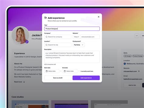 Add Experience Modal — Untitled Ui By Jordan Hughes® On Dribbble