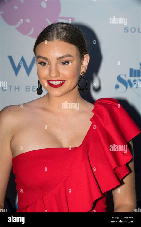 Miami Beach Florida Usa 14th July 2019 Olivia Brower Attends The 2019 Sports Illustrated