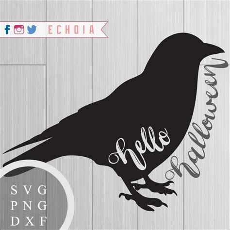 Hello Halloween Cut File SVG PNG And DXF For Printing Etsy