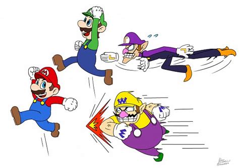 Mario Luigi Vs Wario Waluigi