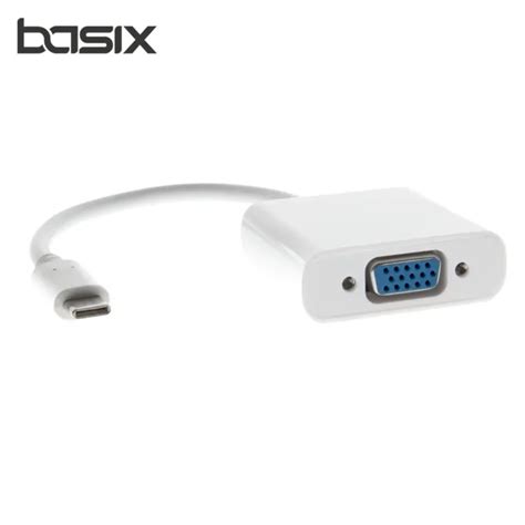 Basix H Usb C To Female Vga Converter Adapter Cable Lazada Ph