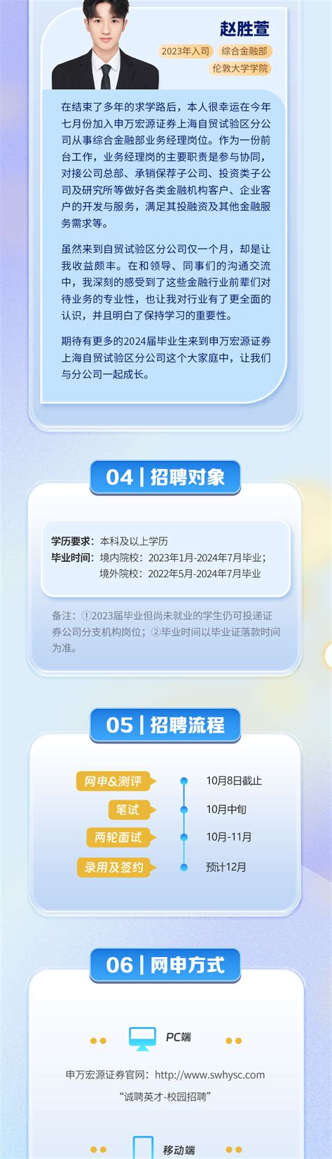 上海自贸区分公司 申万宏源证券分支机构2024届新申力计划秋季校园招聘 知乎