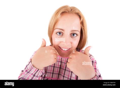 Silly Nerd Babegirl Posing Over A White Background Stock Photo Alamy