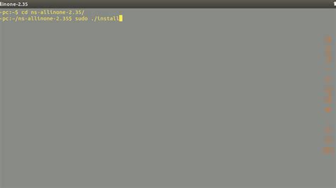 Command For Install Ns Package Ns Simulator