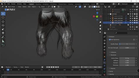 Legs Hair Particle Weirdness Particles And Physics Simulations