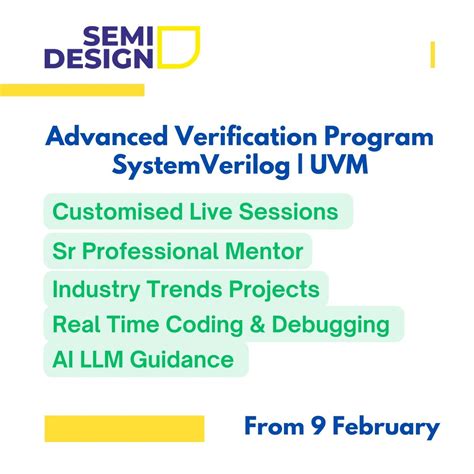 Vlsi Semiconductor Systemverilog Uvm Hardwaredesign Verification