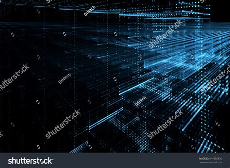 Абстрактный фон цифровых технологий 3d иллюстрация стоковая