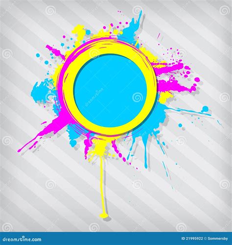 Cute Circular Botanical And Floral Frame Design Vector Illustration